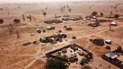 Rural nomadic village in Nigeria, West A... | Stock Video | Pond5