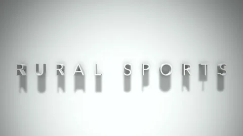 rural sports 3D title animation white te... | Stock Video | Pond5
