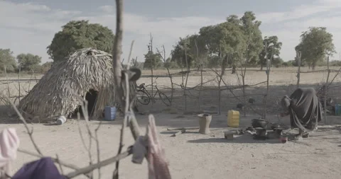 Rural village scene in Mali, West Africa... | Stock Video | Pond5