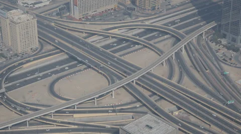 Rush Hour Dubai Highway Freeway Sheikh Z... | Stock Video | Pond5