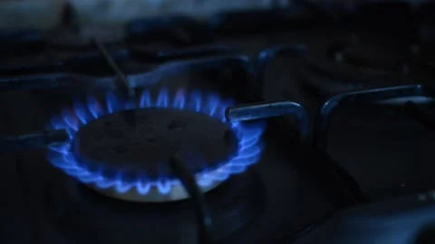 russia in 2022. blue flame methane gas o... | Stock Video | Pond5