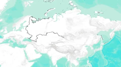Russia Map Animation | Stock Video | Pond5