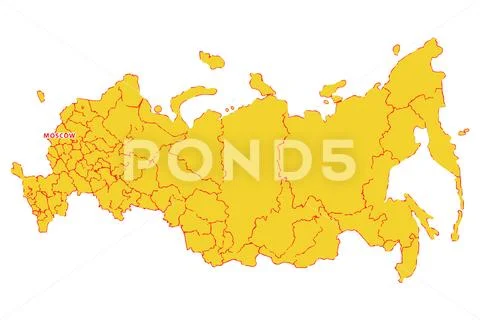 Russia map. Russian federation vector map. Vector illustration: Royalty ...