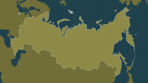 Russia map - solid. Regions. Pattern. La... | Stock Video | Pond5