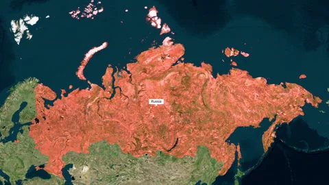 Russia Map Stock Video Footage | Royalty Free Russia Map Videos | Pond5