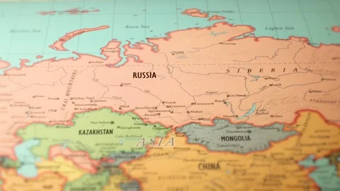 World Map Of Russia Stock Footage ~ Royalty Free Stock Videos | Pond5