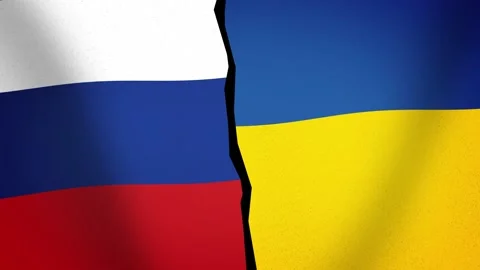 Russia vs Ukraine conflict concept 4k an... | Stock Video | Pond5