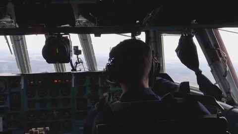 Russian army aviation - the cockpit of I... | Stock Video | Pond5