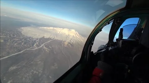 Russian army aviation - view from the co... | Stock Video | Pond5