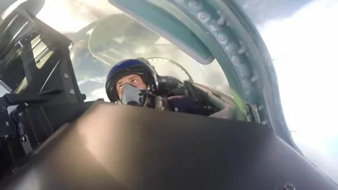 Russian Army - cockpit of fighter jet du... | Stock Video | Pond5