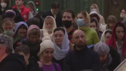 Russian army - crowds of people standing... | Stock Video | Pond5