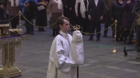 Russian army - the priest's assistant co... | Stock Video | Pond5