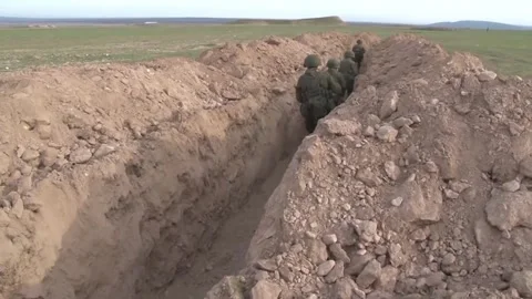 Russian Army - Russian soldiers running ... | Stock Video | Pond5