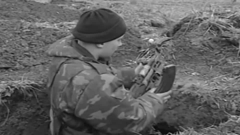 Russian-Chechen war 1994-1996. Filming t... | Stock Video | Pond5