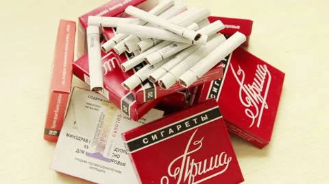 Russian Cigarettes Stock Footage ~ Royalty Free Stock Videos | Pond5