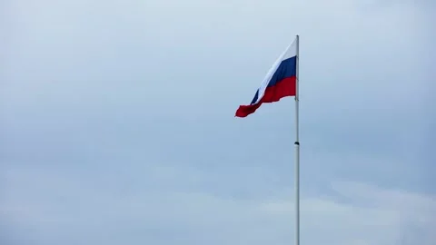 Russian Flag Waving Stock Video Footage | Royalty Free Russian Flag ...