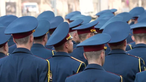 Russian police patrol march. Policeman u... | Stock Video | Pond5