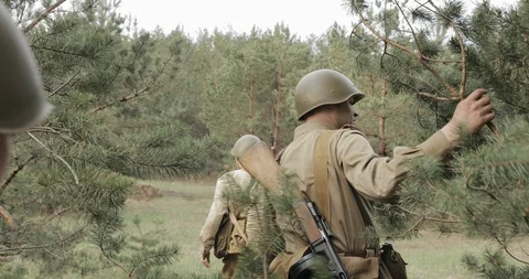 Russian Soviet Infantry Red Army Soldier... | Stock Video | Pond5