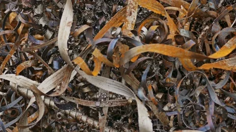 rust texture shavings mountain metal pla... | Stock Video | Pond5