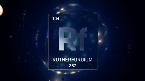 Rutherfordium as Element 104 of the Peri... | Stock Video | Pond5