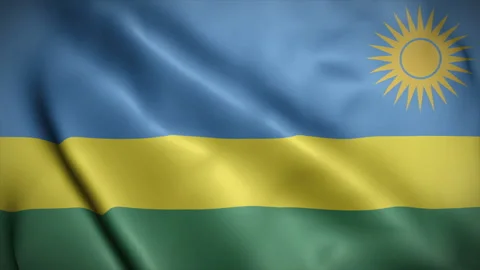 Rwanda flag background realistic waving ... | Stock Video | Pond5