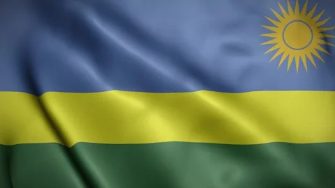 Rwanda waving flag, 4k Rwandan Flag Wavi... | Stock Video | Pond5
