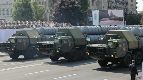 S-300 PS surface-to-air missile system | Stock Video | Pond5