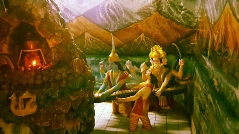 Saagar Samudra Manthan By Hindu god | Stock Video | Pond5