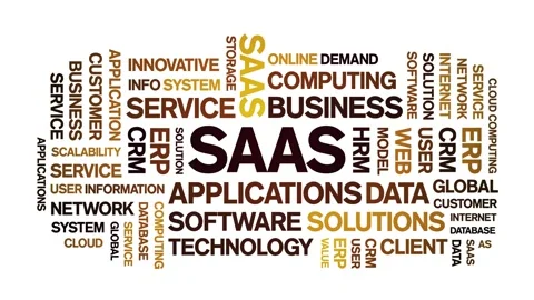 SAAS animated word cloud,tag design anim... | Stock Video | Pond5