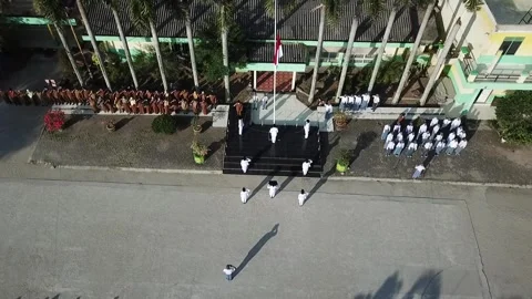 Sacred Ritual Indonesian Flag Ceremony | Stock Video | Pond5