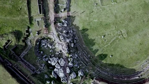 Sacsayhuaman, Peru, Overhead Drone Clip ... | Stock Video | Pond5