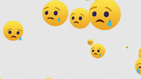 Sad Animated Facebook Emoji Pack with Tr... | Stock Video | Pond5