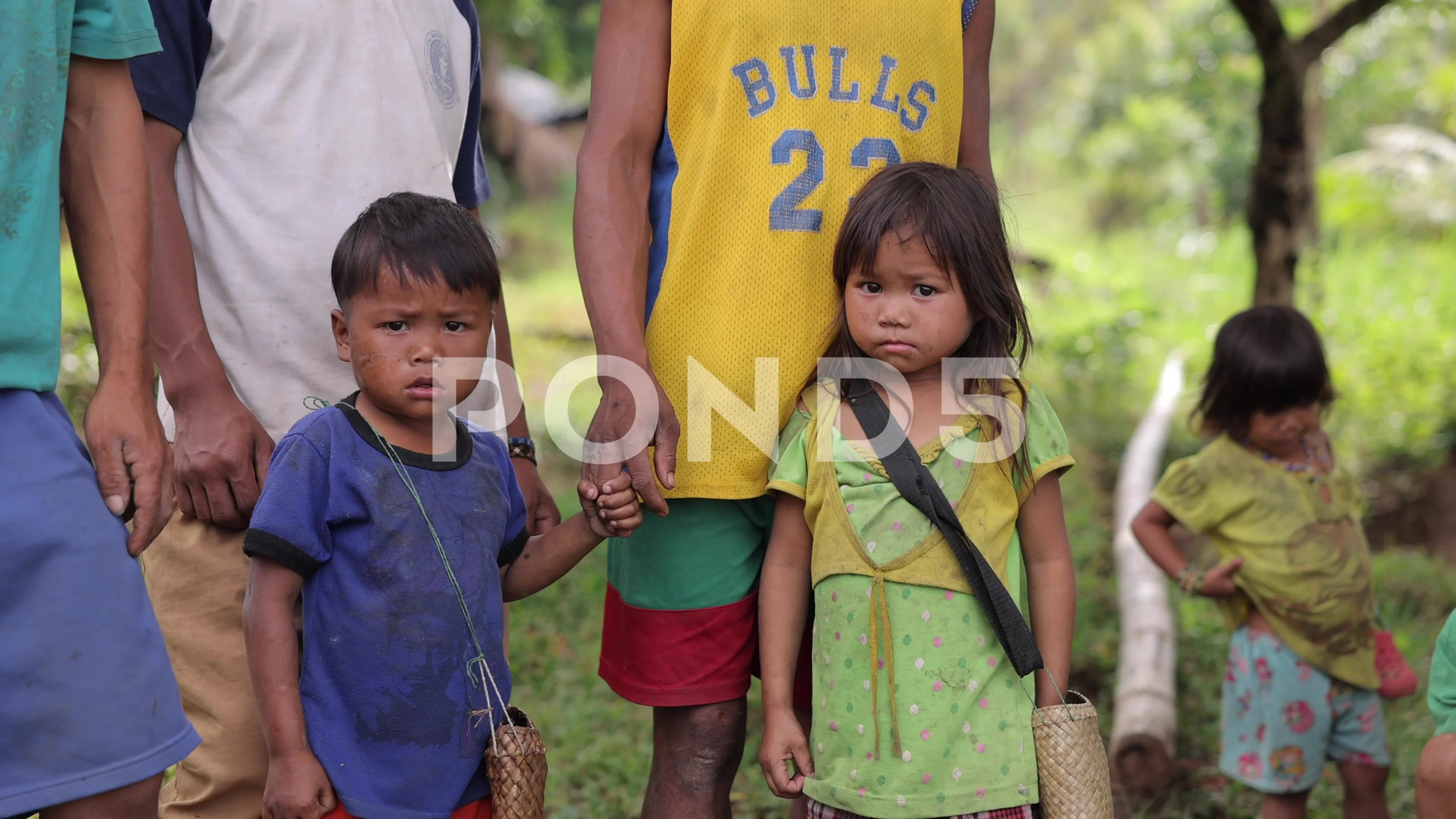 Sad Children In Poverty