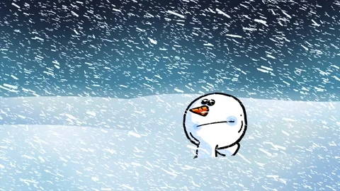 Snowman Cartoon Stock Footage ~ Royalty Free Stock Videos | Pond5