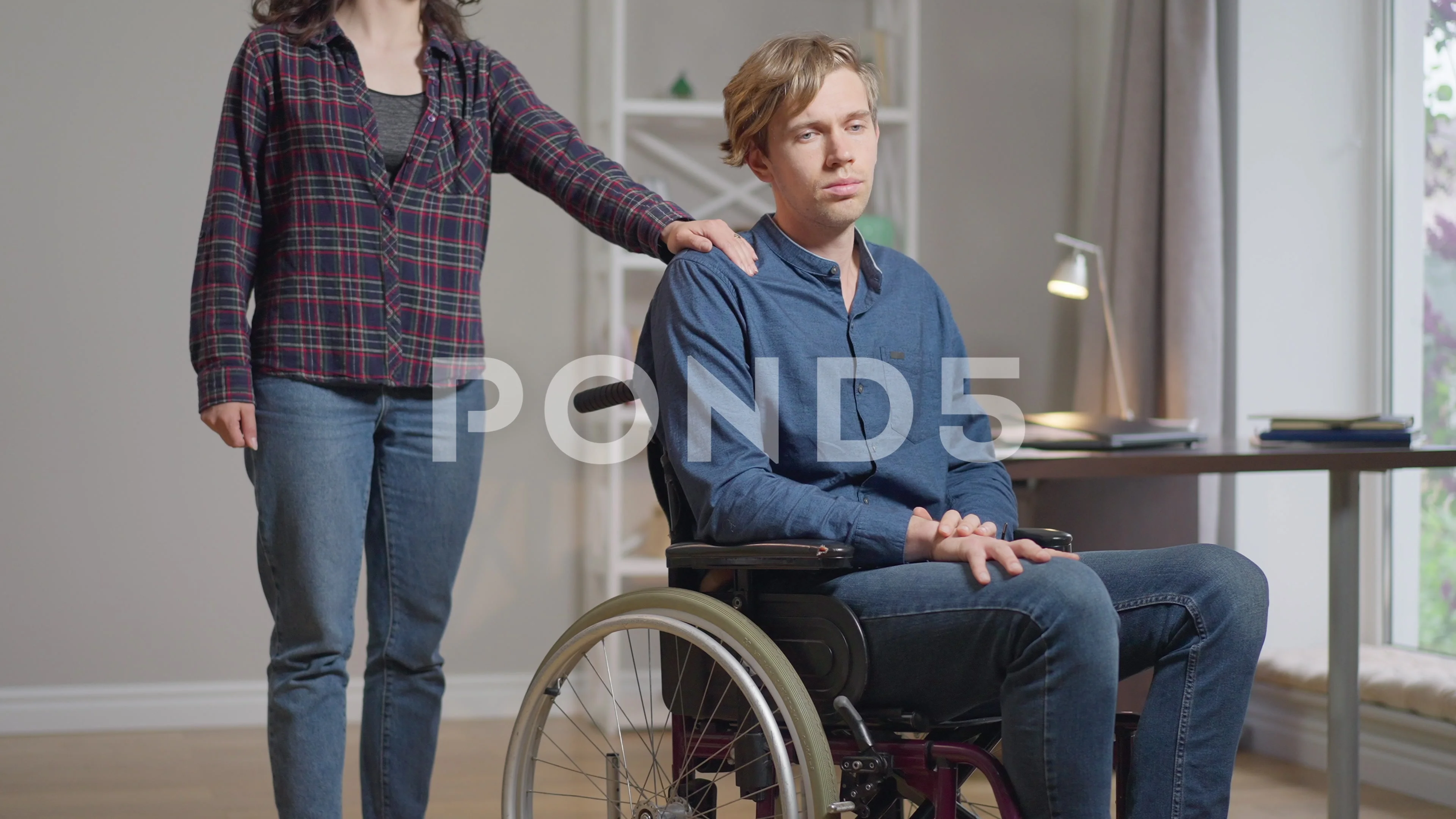 Sad Person In Wheelchair