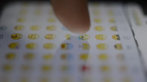 sad emoticon on the keyboard. yellow sad... | Stock Video | Pond5