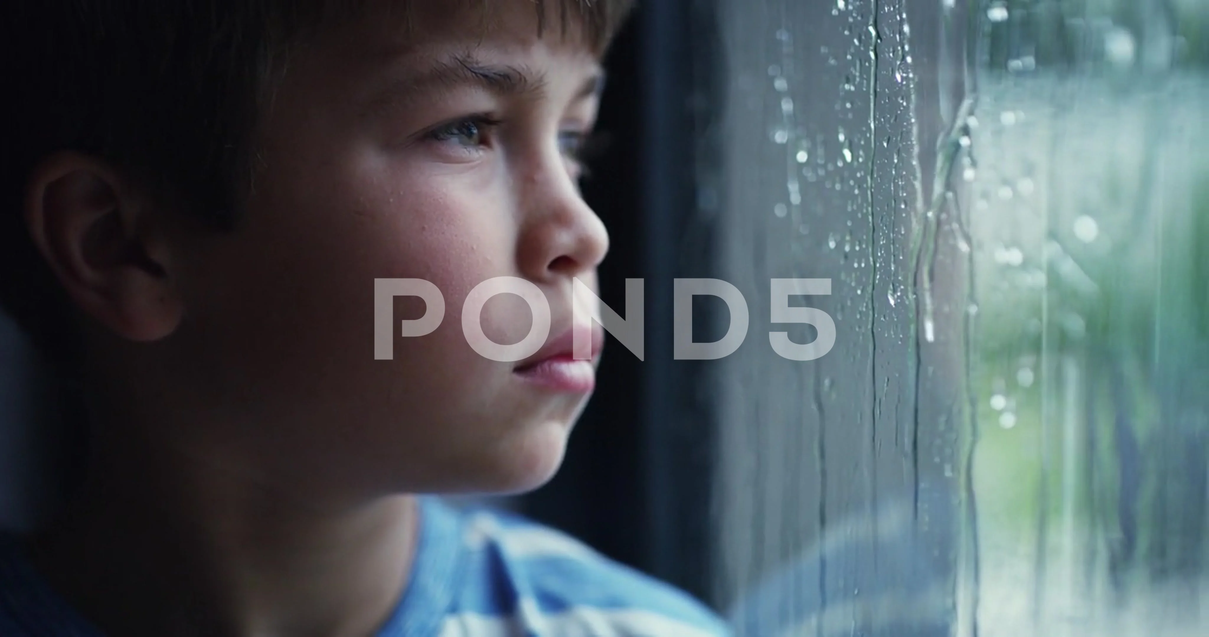 Sad Boy Crying In Rain