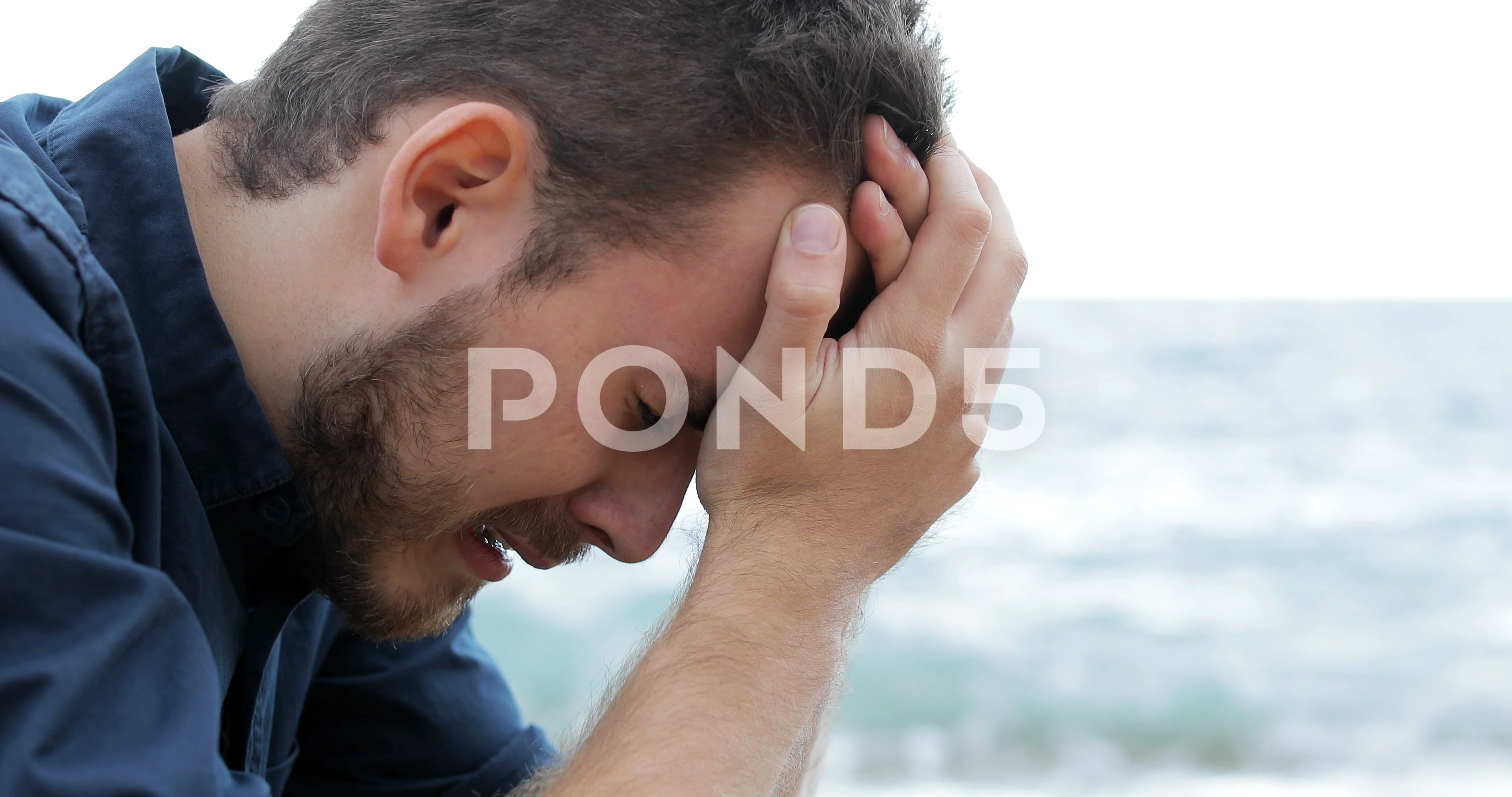 Sad People Crying Man