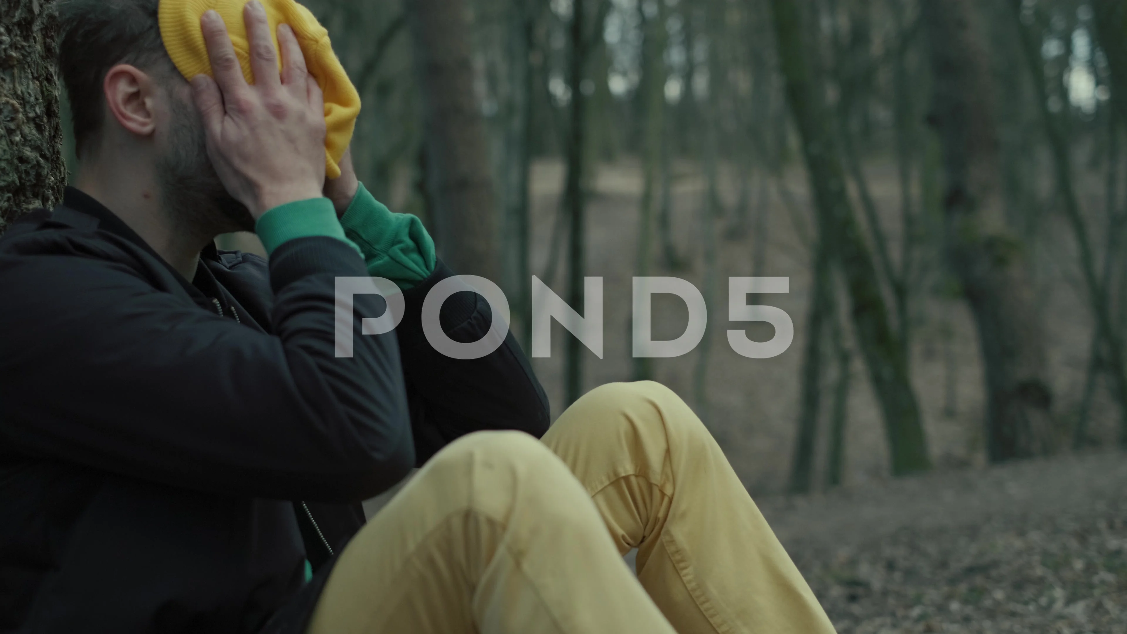 Man On Ground In Pain