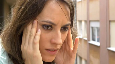 sad woman face 4k depressed stressed att... | Stock Video | Pond5