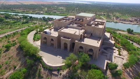 Saddam Hussein's palace in City Babylon | Stock Video | Pond5