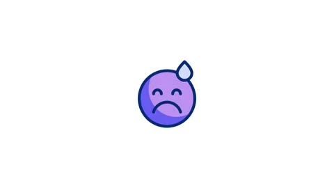 Saddness Animated Icon | Stock Video | Pond5