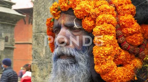 Photograph: SADHA BABA AT PASHUPATI NATH TEMPLE #125606197