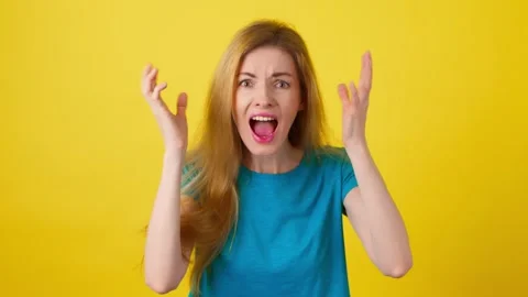 Sadness, anger and worried stressed woma... | Stock Video | Pond5