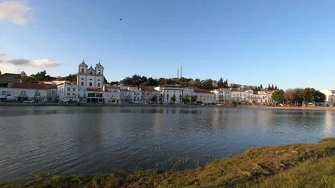 Sado river in Alcacer do Sal, Portugal w... | Stock Video | Pond5