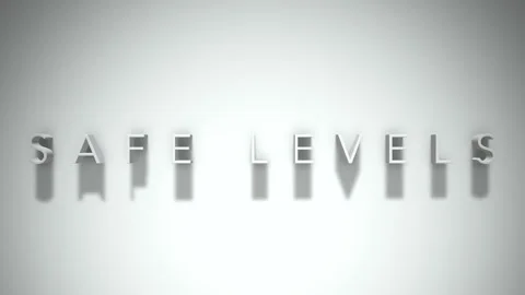 Safe Levels 3D title animation with shad... | Stock Video | Pond5