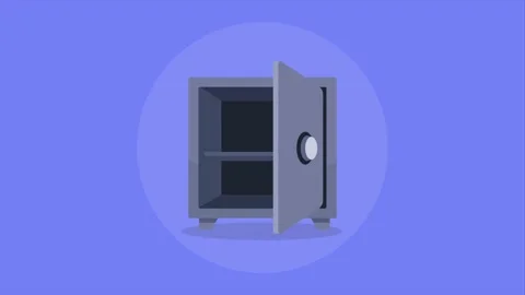 safe security box open animation | Stock Video | Pond5