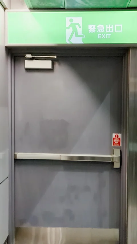 Safety First: Exit Signage Above MRT Sec... | Stock Video | Pond5