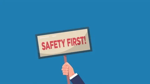 safety first sign animation | Stock Video | Pond5