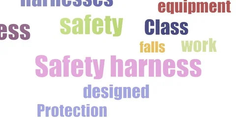 Safety Harness Isolated Stock Footage ~ Royalty Free Stock Videos | Pond5